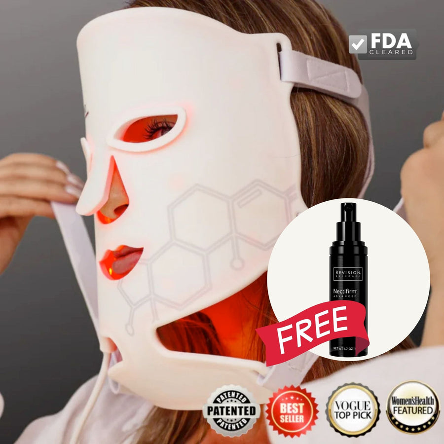 PlasmaGLO™ LED Face and Jowl Mask: 6-Color LED Light Therapy