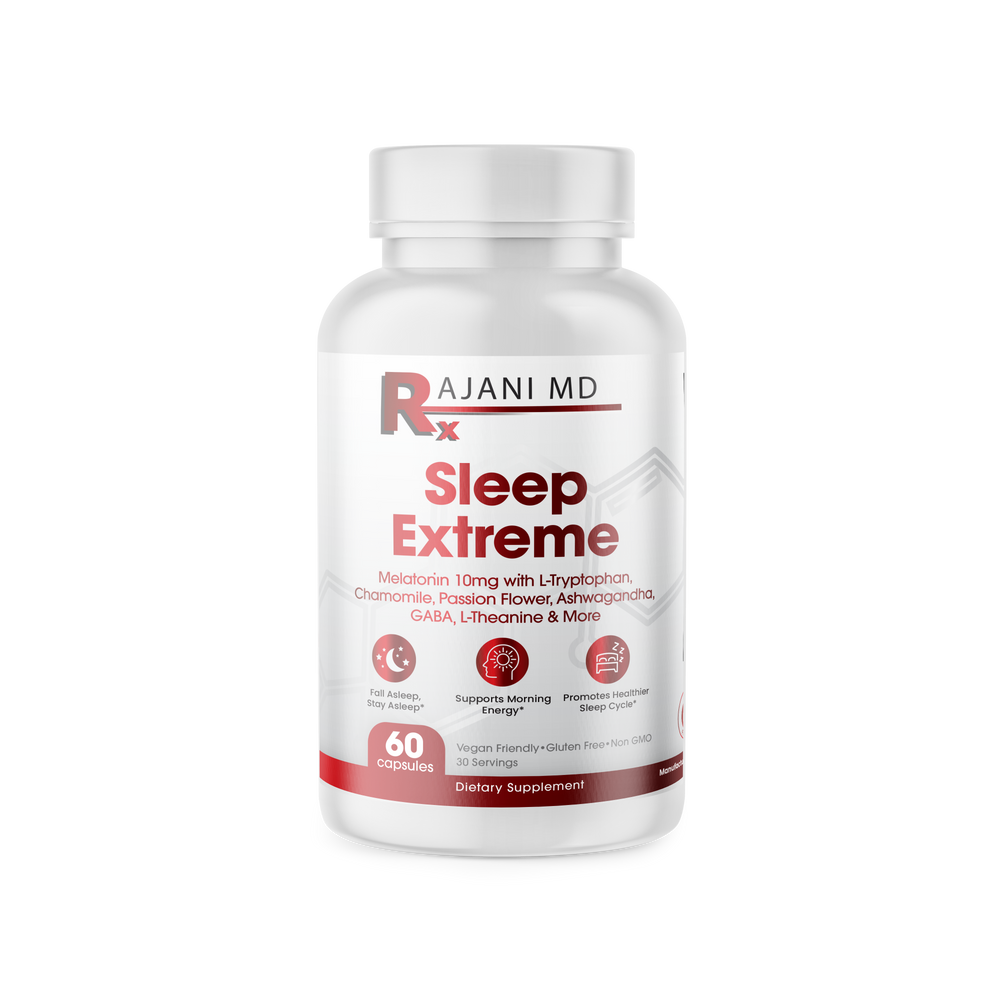 Sleep Extreme Capsules: Melatonin, L-Tryptophan, Herbs for Refreshing Sleep