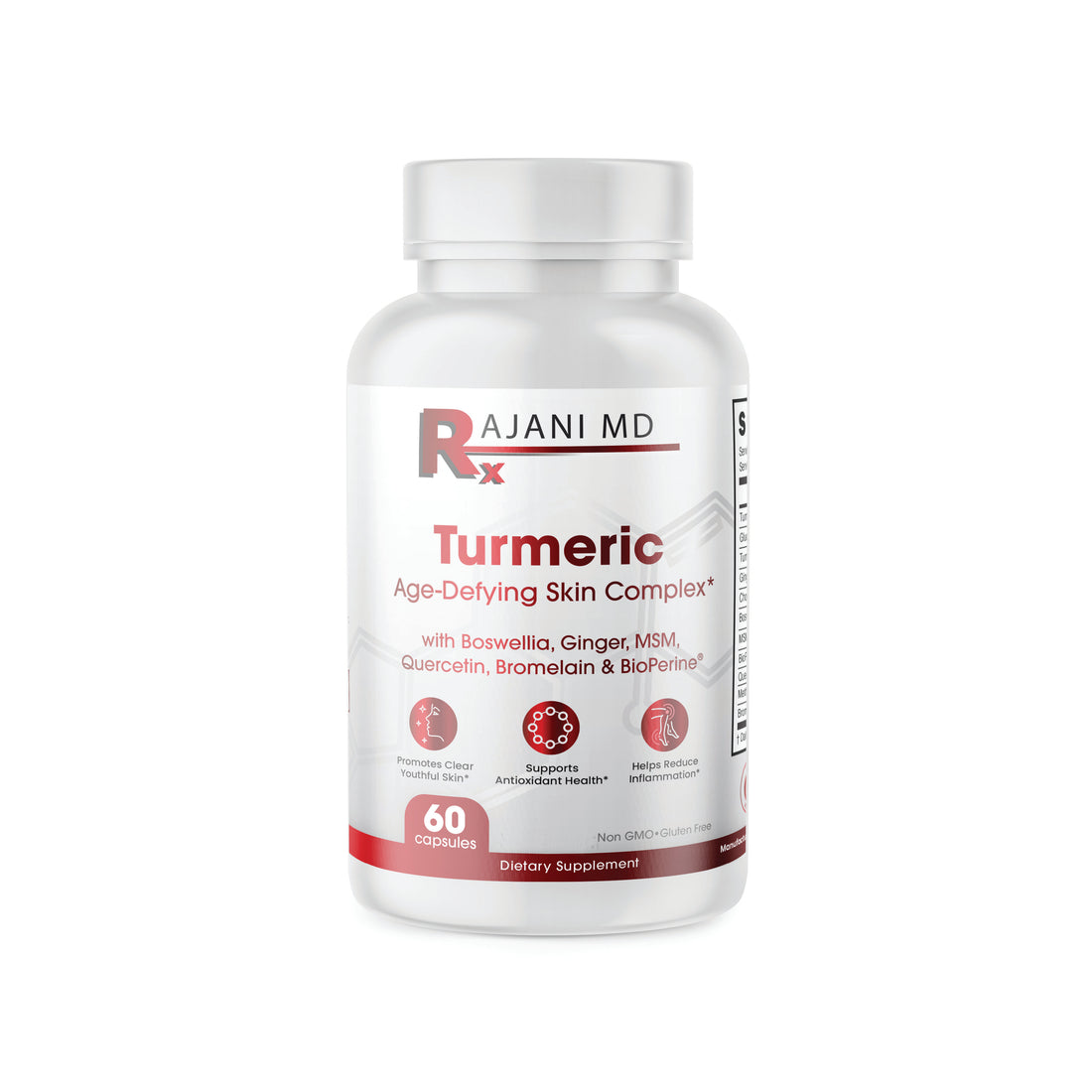 Turmeric Capsules Age-Defying Skin Complex, Immune & Joint Support,